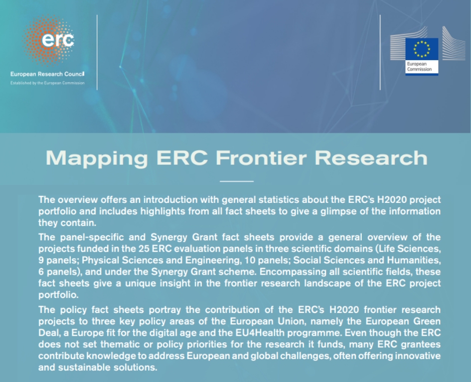 Mapping ERC frontier research: an overview | ERC